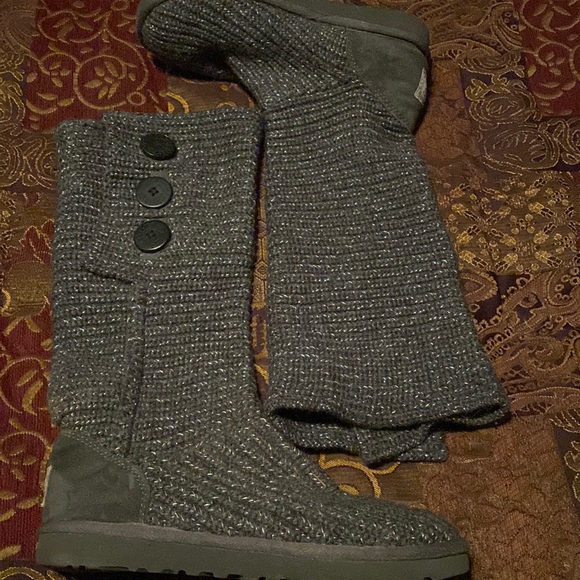 UGG | Shoes | Ugg Crochet Large Button Boot | Poshmark